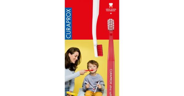 Набор Детских Зубных Щёток (5-12 Лет) Curaprox CS Kids Swiss School ...